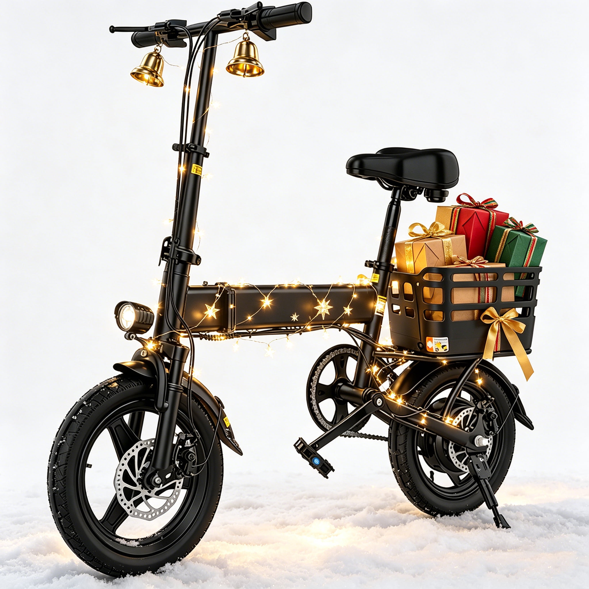 14" Foldable Electric Bike, 500W Commuter Ebike for Adults, Mini Ebike ...