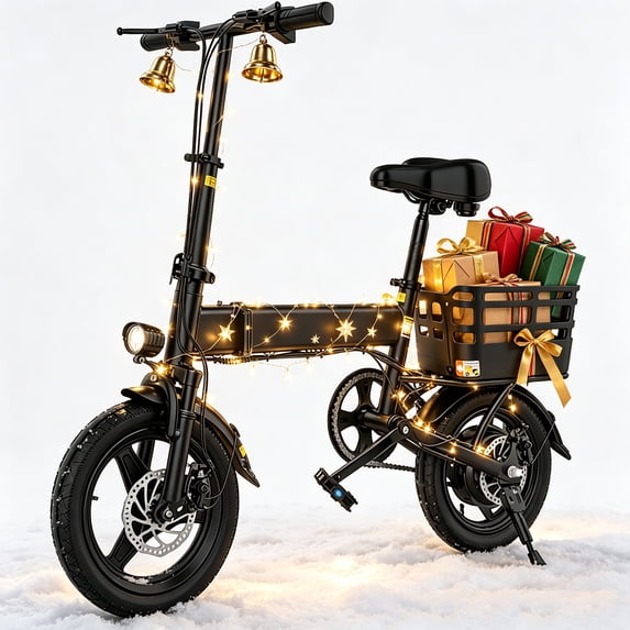 14" Foldable Electric Bike, 500W Commuter Ebike for Adults, Mini Ebike ...
