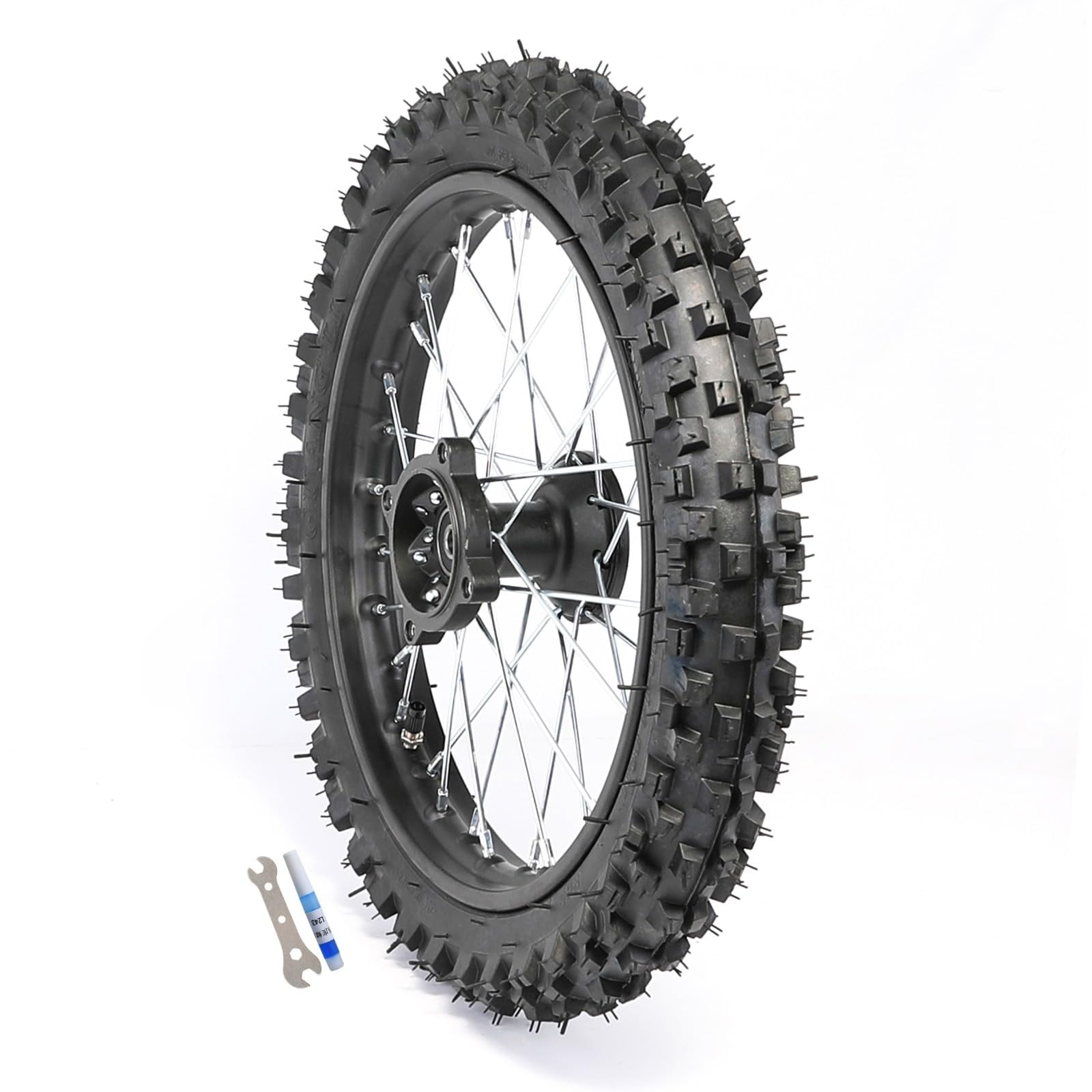 14" Front Rim Wheel Disc Brake 60/100-14 Dirt Bike Tire Tube Wheel 2.50-14 with 1.4x14 Rim ...