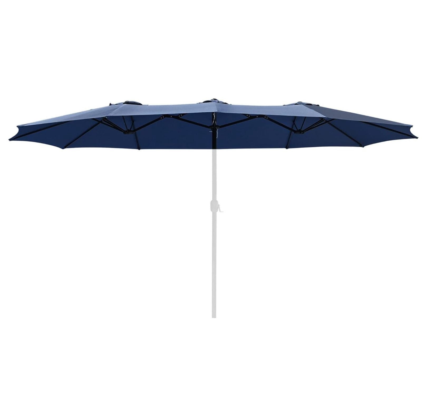 14 Ft Replacement Canopy for 12 Rib Double Sided Patio Umbrella Market ...