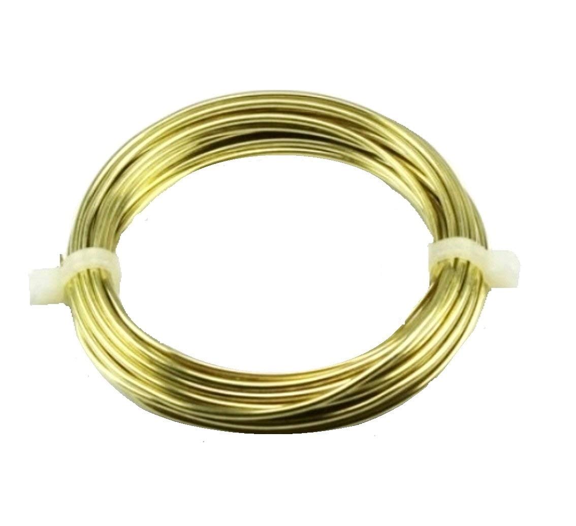 14 Ga Round Half Hard Yellow Brass Wire (1/4 Lb. - 21 Ft. Coil ...