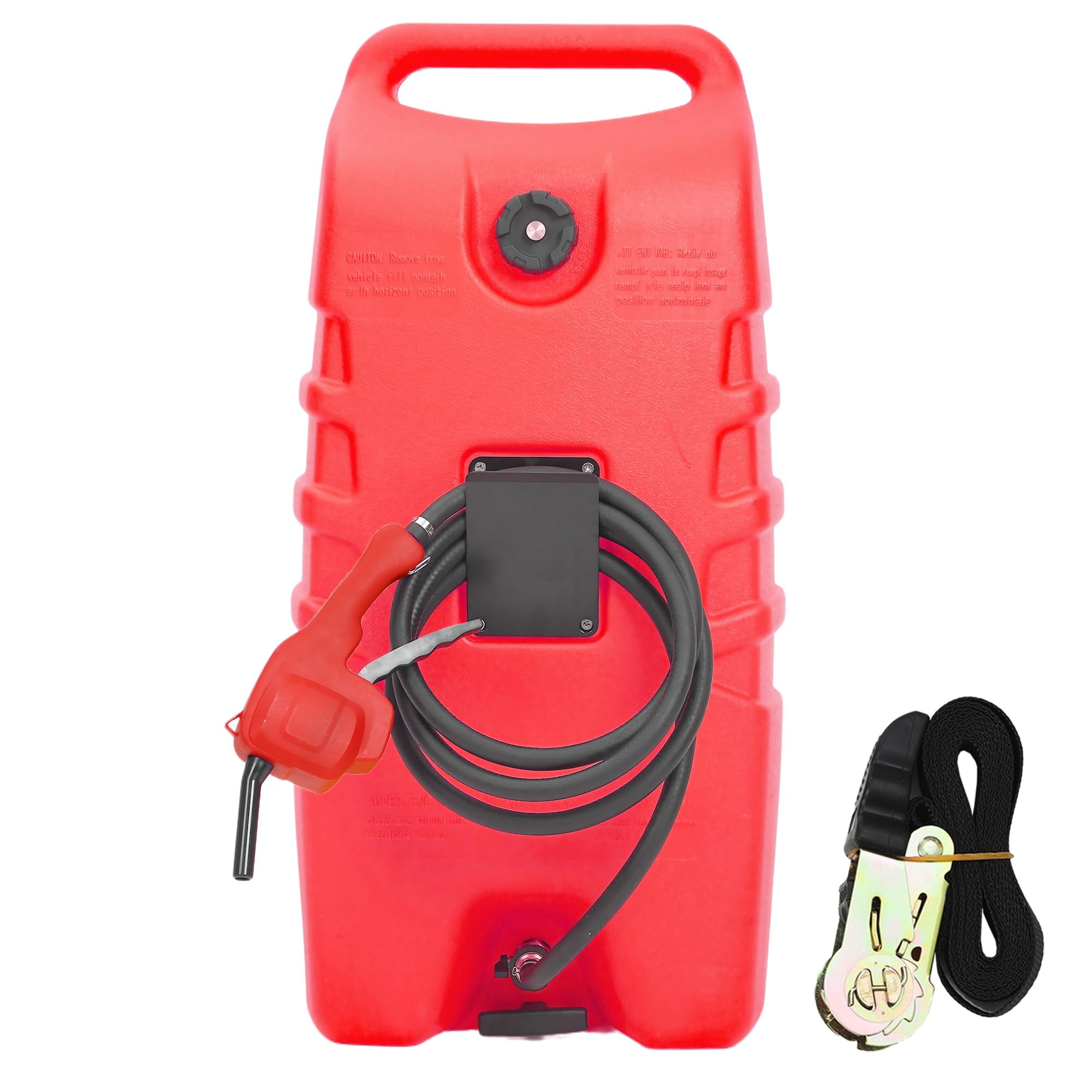 14 Gallon Portable Fuel Tank with Wheels,Gas Caddy with Manual Siphon ...
