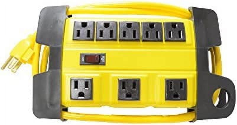 14 Gauge Long Electric Power Strip, Professional 8-Outlet Multi Design ...