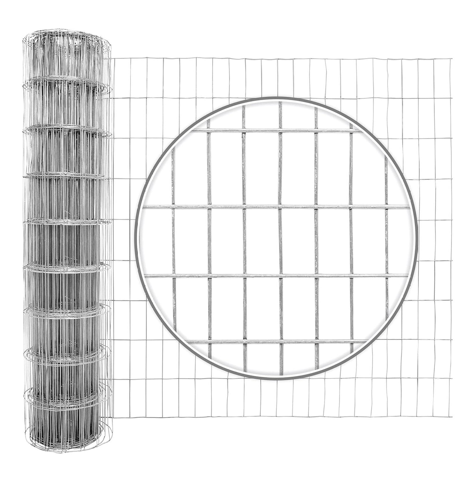 14 Gauge Galvanized Welded Wire Fence, 2" x 4" Mesh Opening for ...