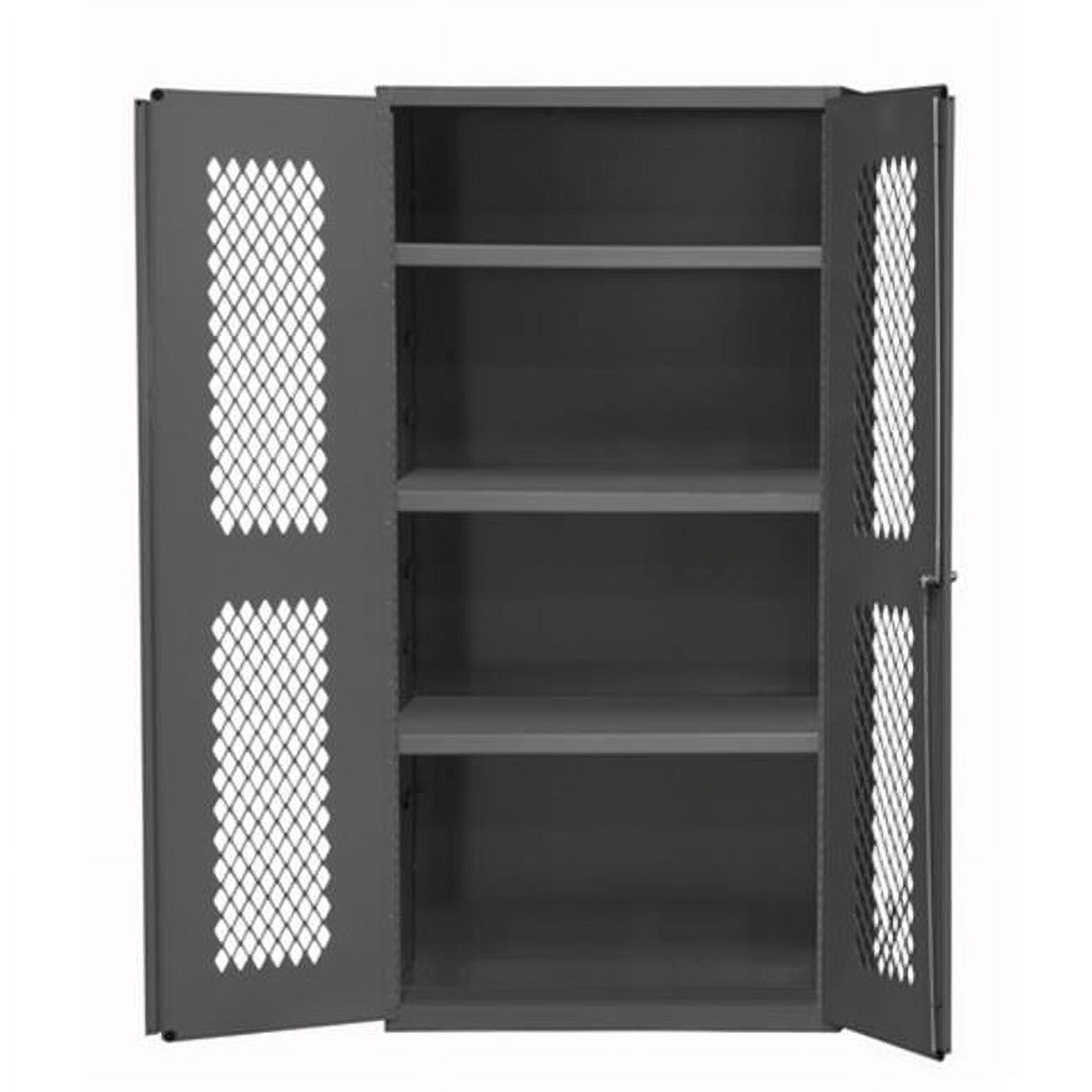 14 Gauge Recessed Door Style Lockable Ventilated Clearview Cabinet with ...