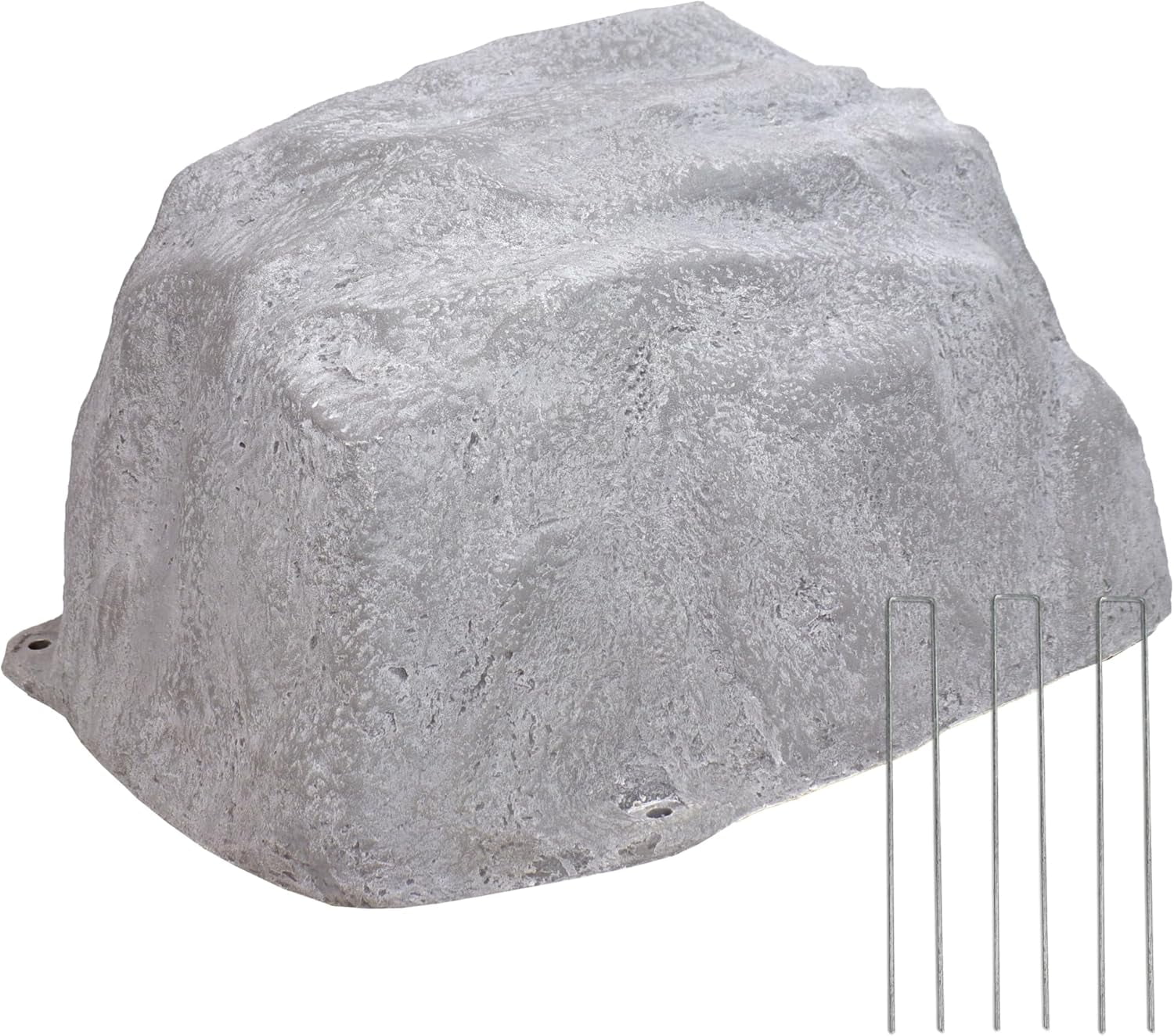 14” H Polyresin Landscape Fake Rock Cover - Lightweight Faux Stone Well ...