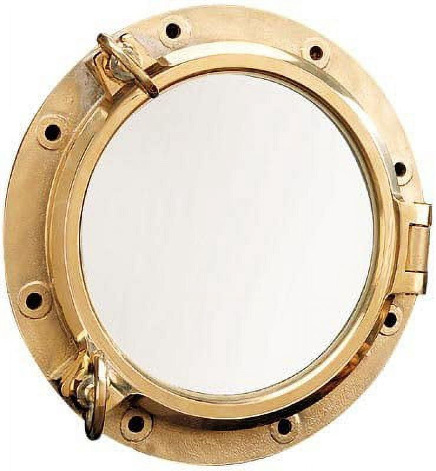"14"" Heavy Duty Brass Nautical Porthole Window - Decorative Marine ...