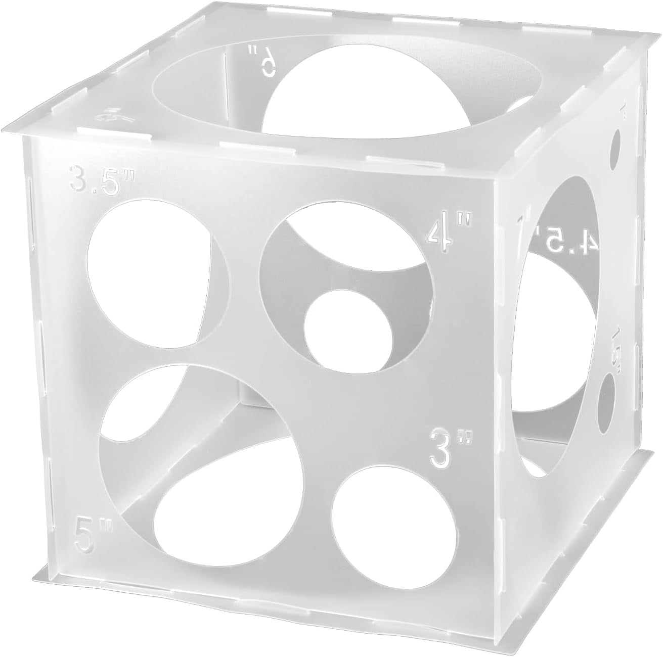 14 Holes Balloon Sizer Cube, Measurement Tool With Instructions for ...