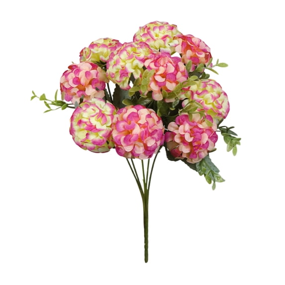 14'' Hydrangea Artificial Flowers,Silk Fake Hydrangeas Faux Hydrangea ...