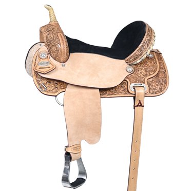 Hilason Flex Tree Western Horse Saddle, American Leather, Barrel Racing ...