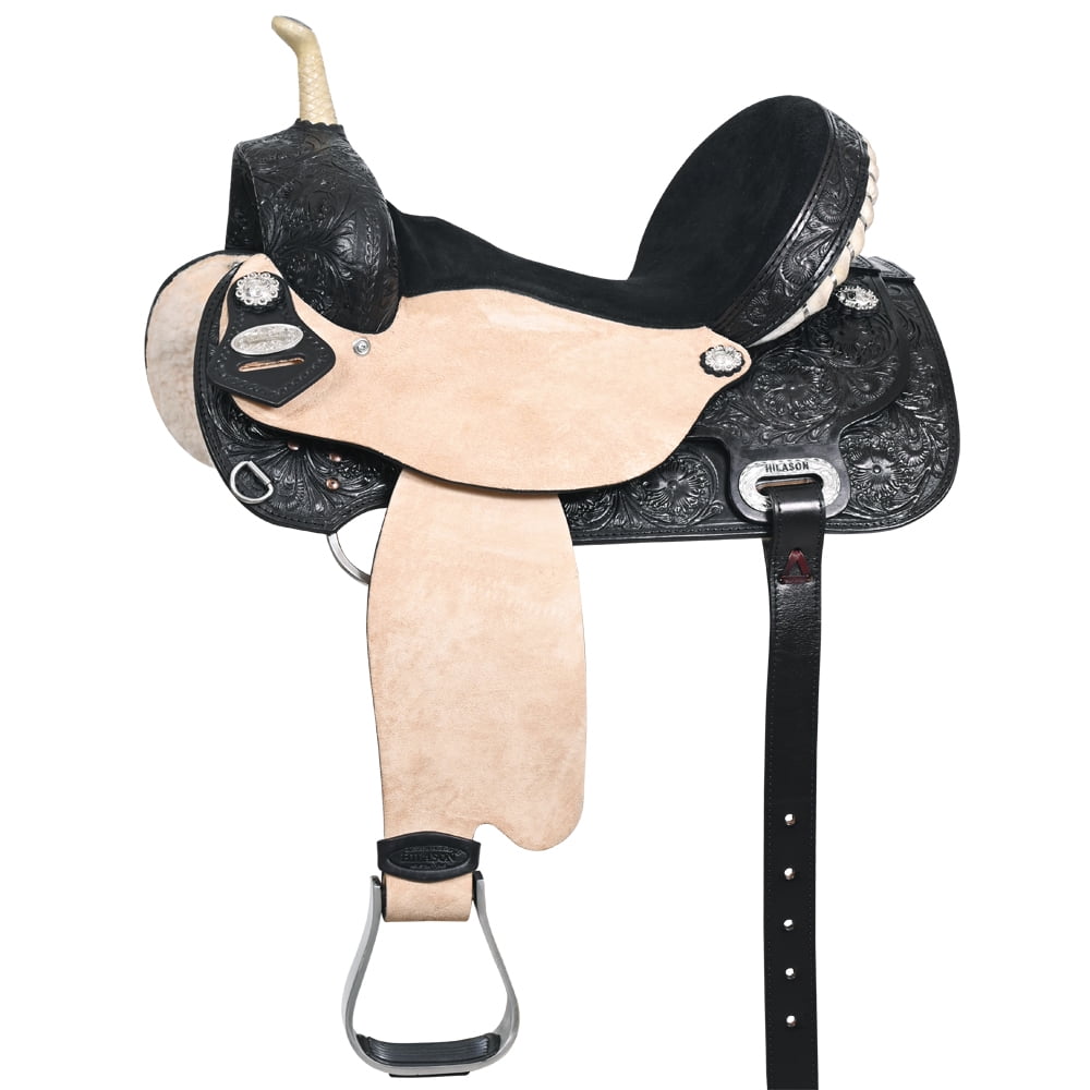 14 In Flex Tree Western Horse Saddle American Leather Trail Barrel By ...