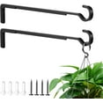 14 Inch 2 Pack Heavy Duty Outdoor Plant Hangers for Hanging Baskets ...