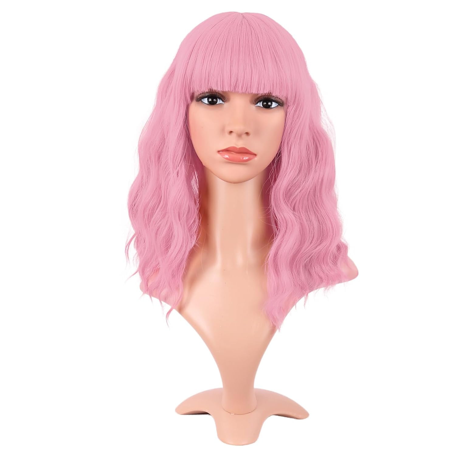 14 Inch/35 Cm Short Wavy Curly Women Fresh Bright Synthetic Ordinary ...