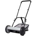 14-Inch 5-Blade Push Reel Lawn Mower with Grass Catcher - Adjustable ...