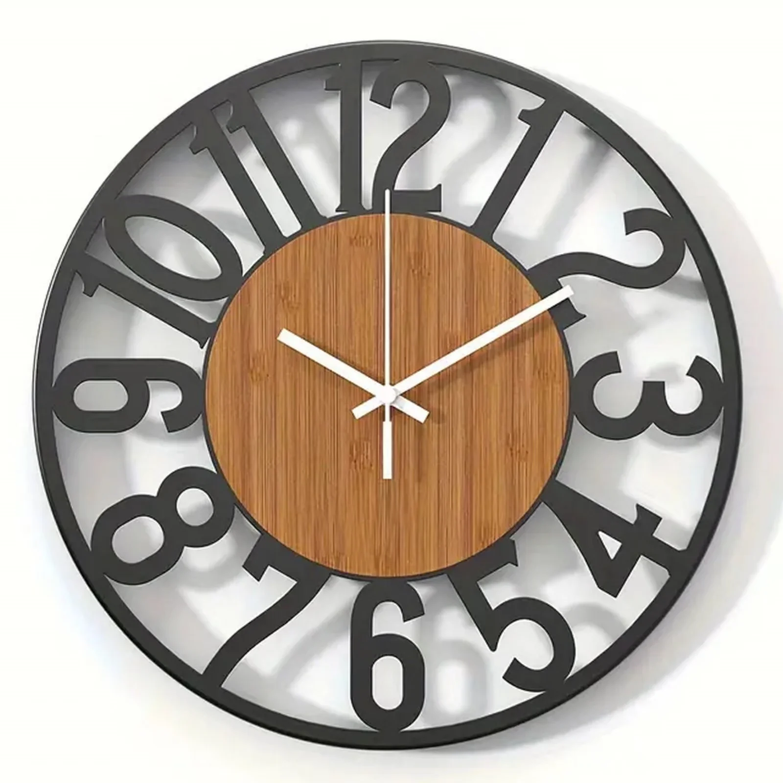 14 Inch Arabic Metal Decorative Clock, Modern Farmhouse Wall Decor ...