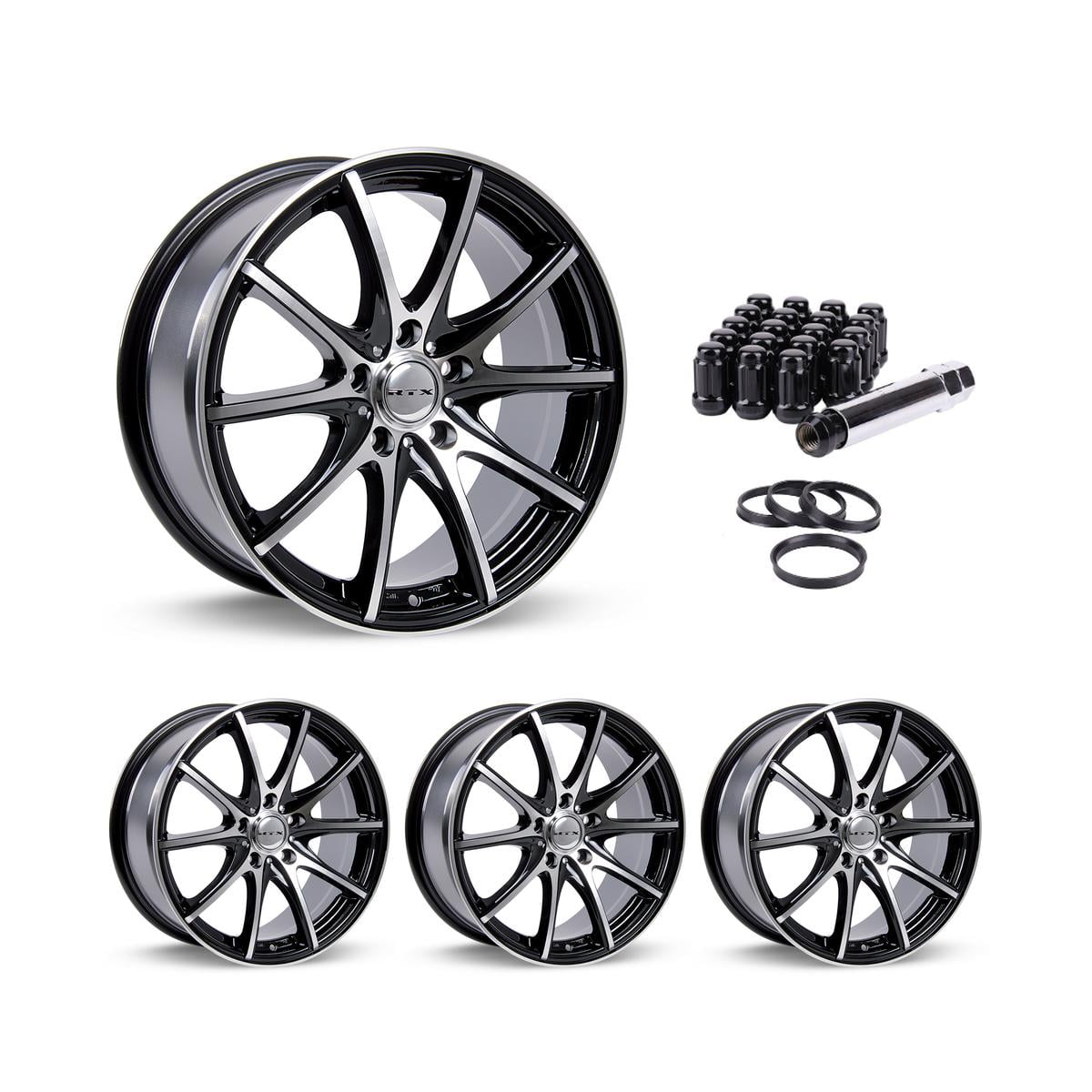 14 Inch Black Rims (Set of 4) for 2001-2017 Kia Rio, RTX 81455-BV ...