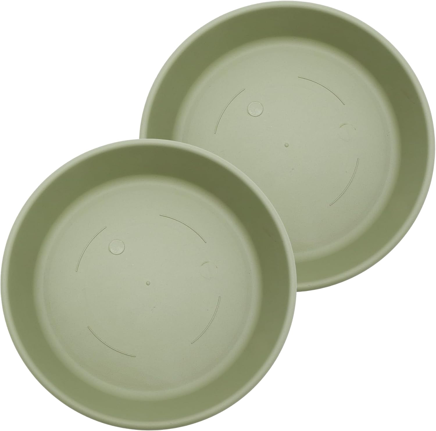 14 Inch Classic Round Plant Saucer, Lightweight UV-Resistant Plastic ...