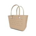 14 Inch EVA Perforated Beach Tote Bag with Detachable Clear Zipper ...