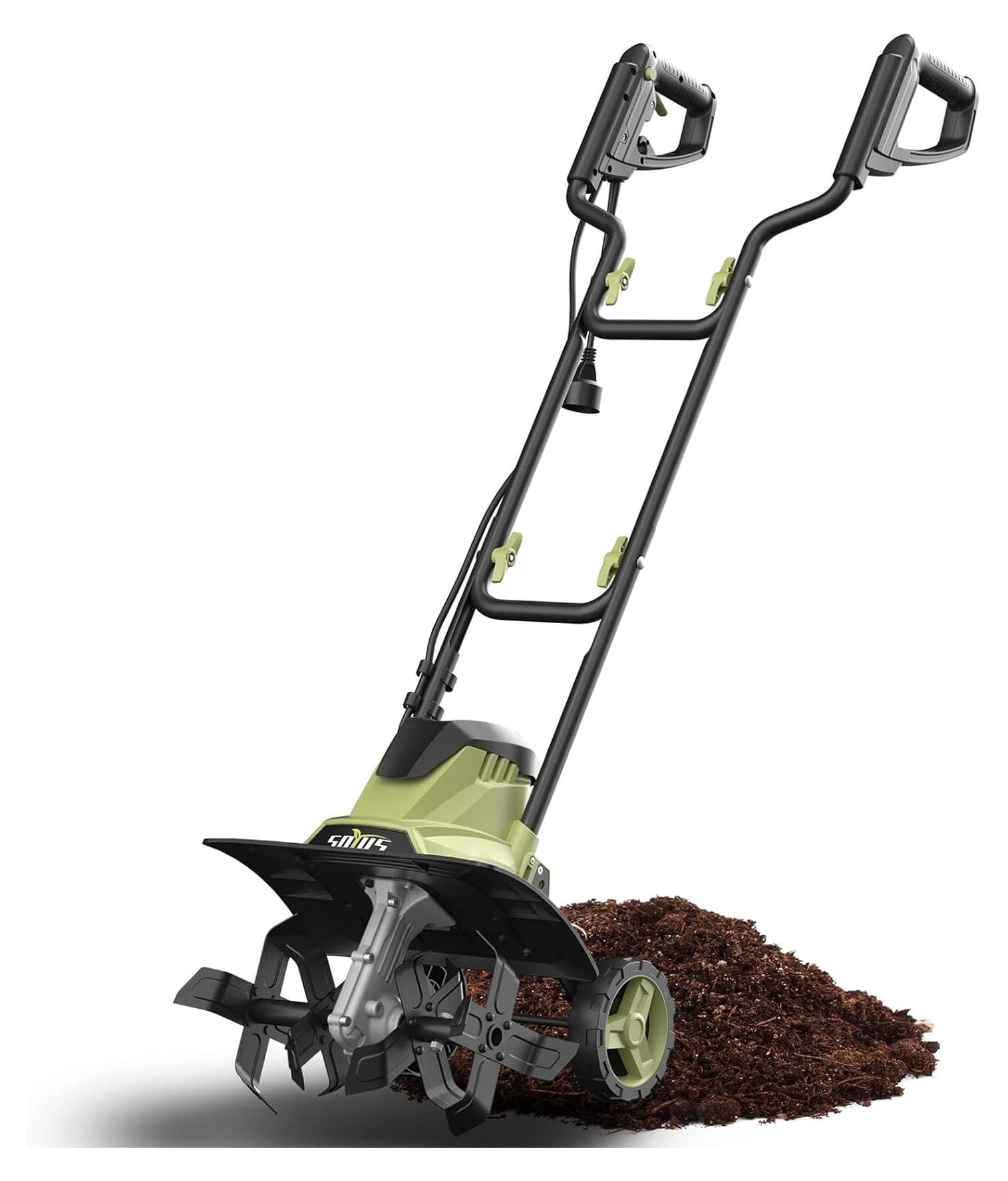 14 Inch Electric Tiller Cultivator 12 Amp Corded Tiller for Gardening ...