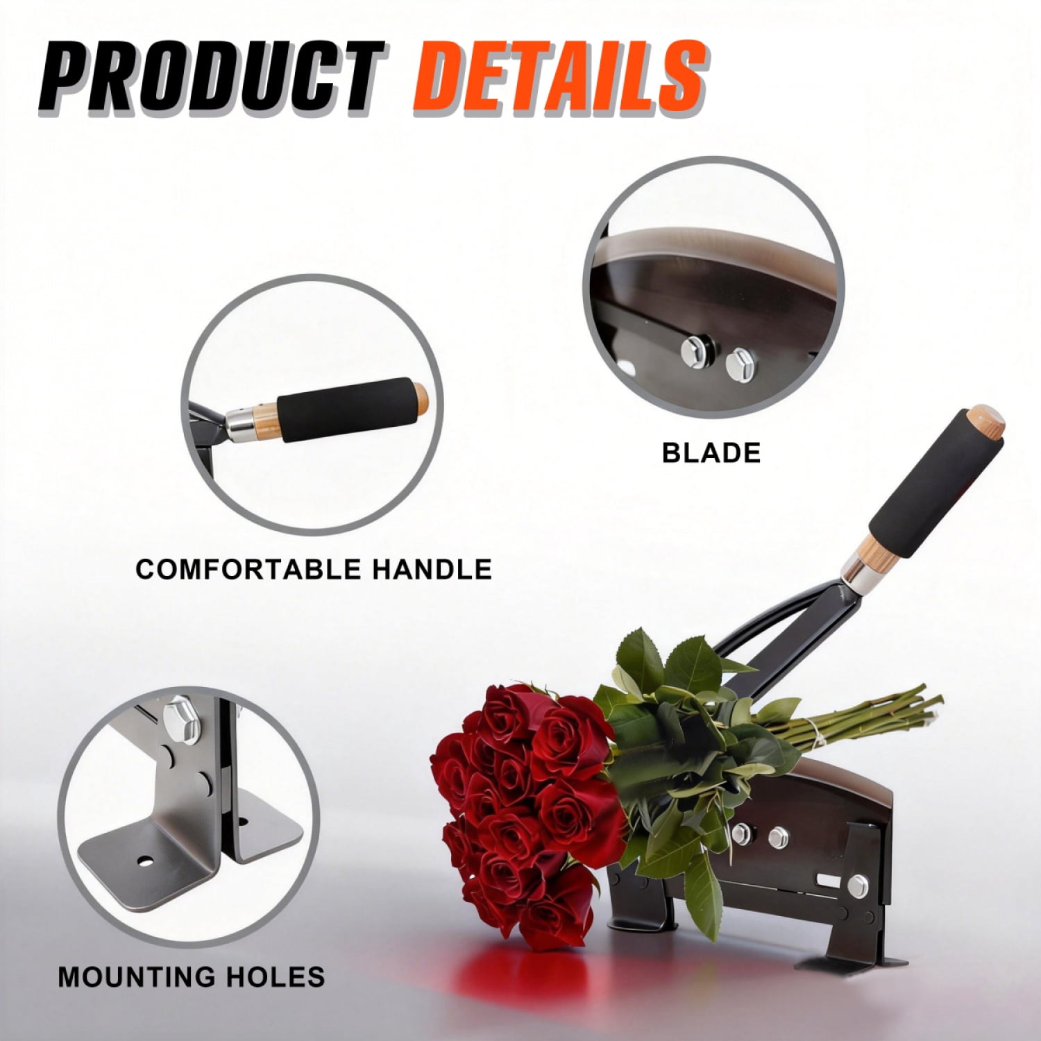 14 Inch Flower Stem Cutter Heavy Duty Steel Bunch Cutter with Safety ...