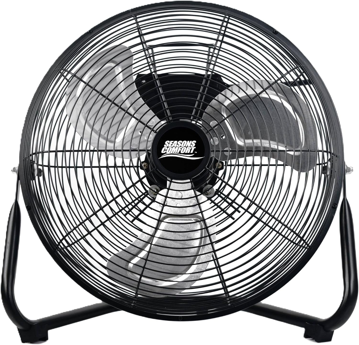 14 Inch High Velocity Heavy Duty Fan, Black, 3 Speeds, 360 Degree Tilt ...