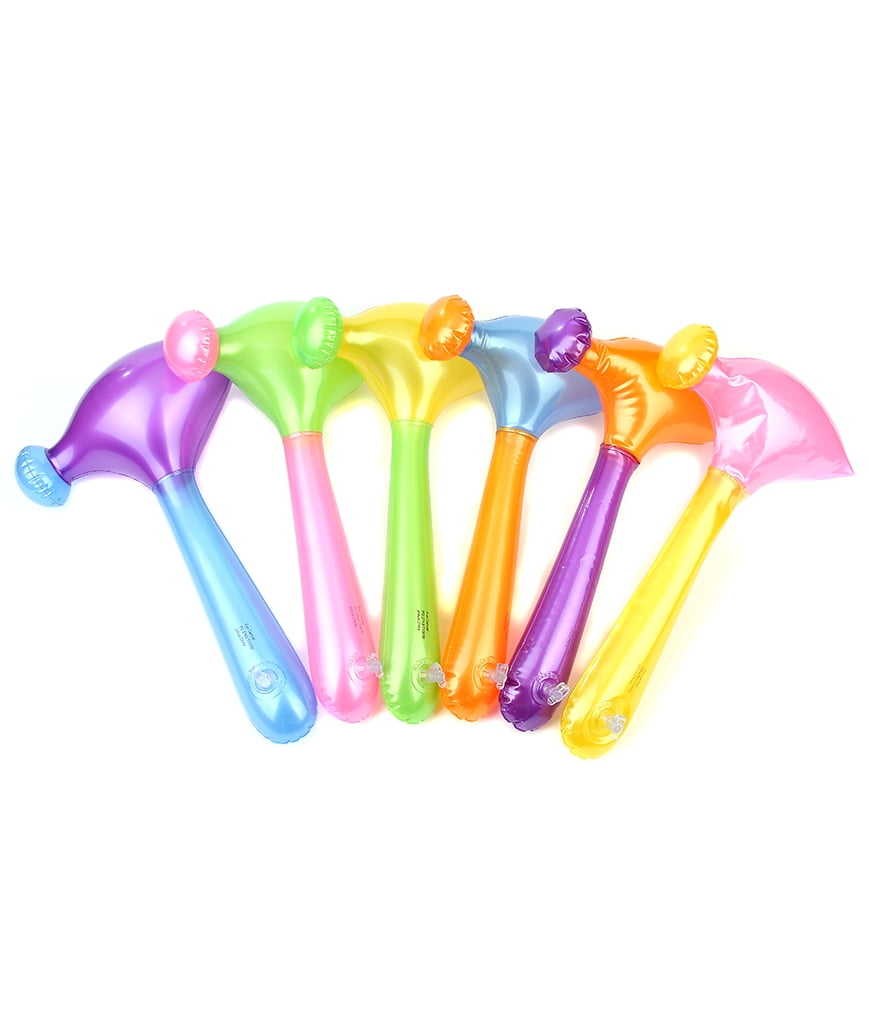 14 Inch Inflatable Hammers Assorted - 12pc - Walmart.com