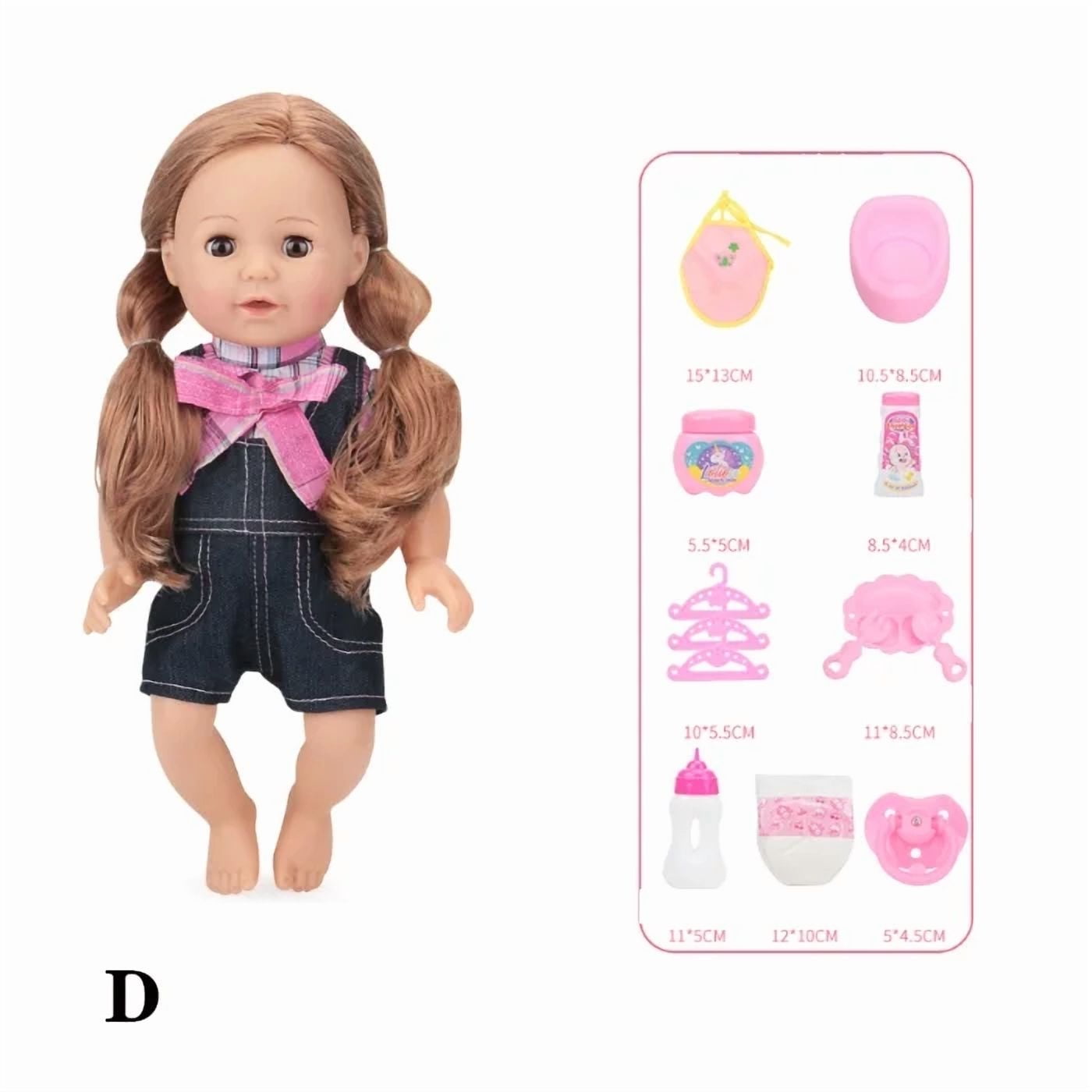 14 Inch Interactive Baby Doll - (blink, Drink Water, Eat, Urinate) with ...