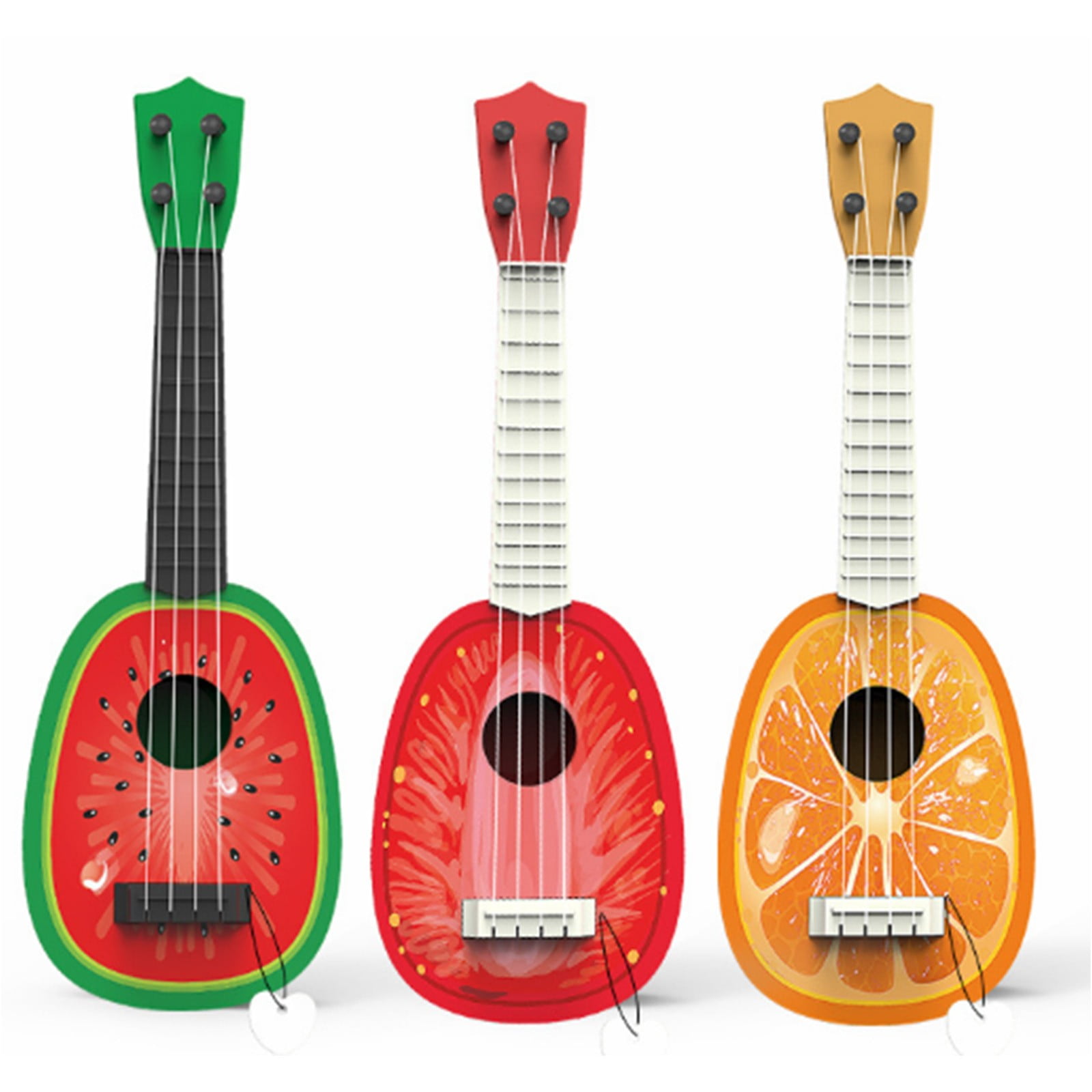 14 Inch Kids Ukulele Toy Guitar–Beginner Mini Musical Instrument with 4 Strings,Fruit Style ...