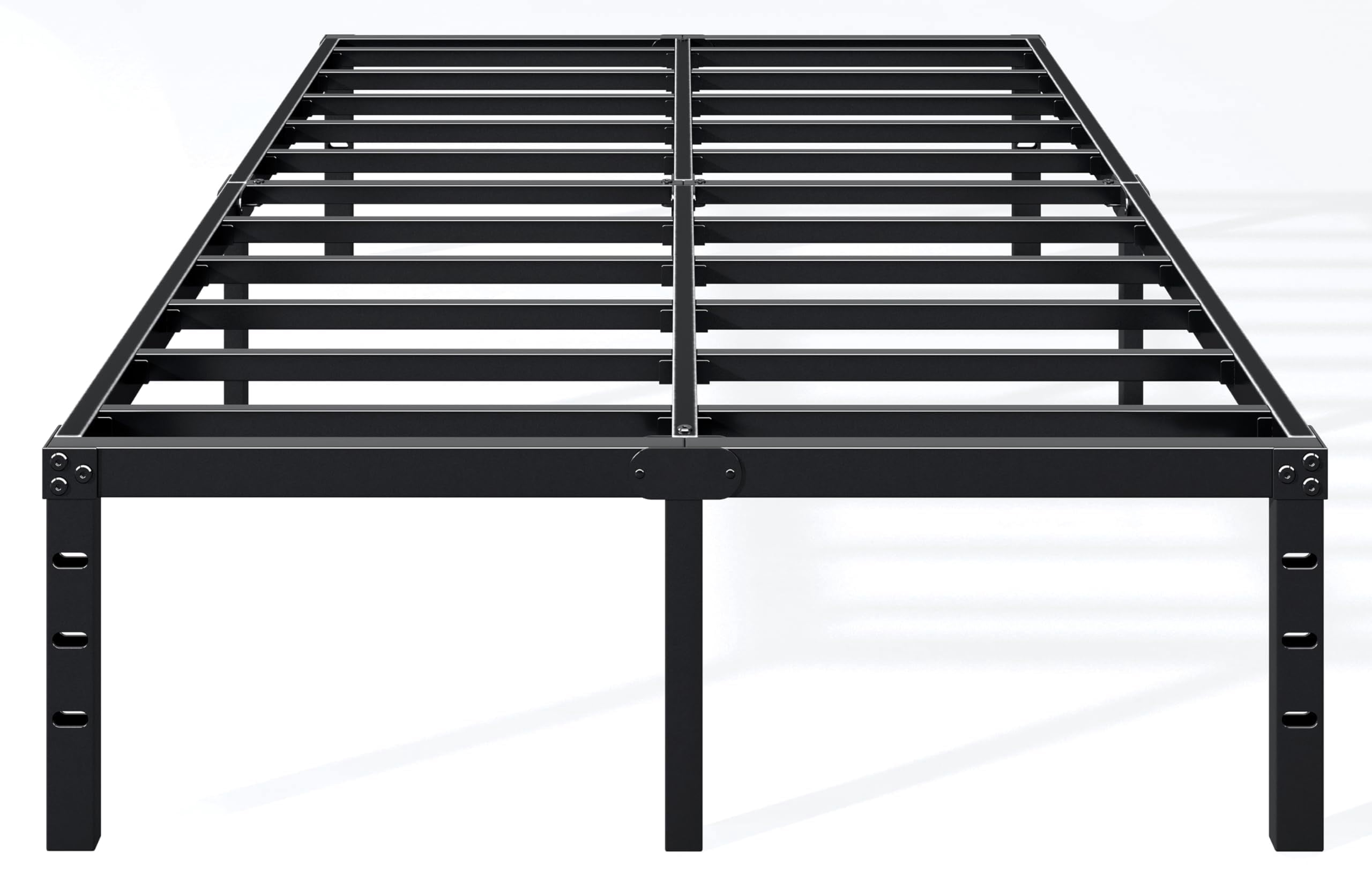 14 Inch King Bed Frame Metal Platform Sturdy Heavy Duty No Box Spring ...
