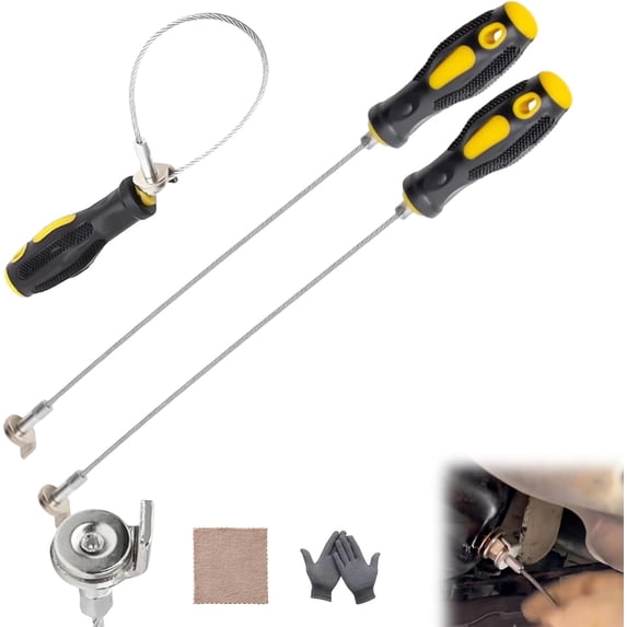 14-Inch Magnetic Oil Drain Plug Remover Tool, Flexible Magnetic Oil ...