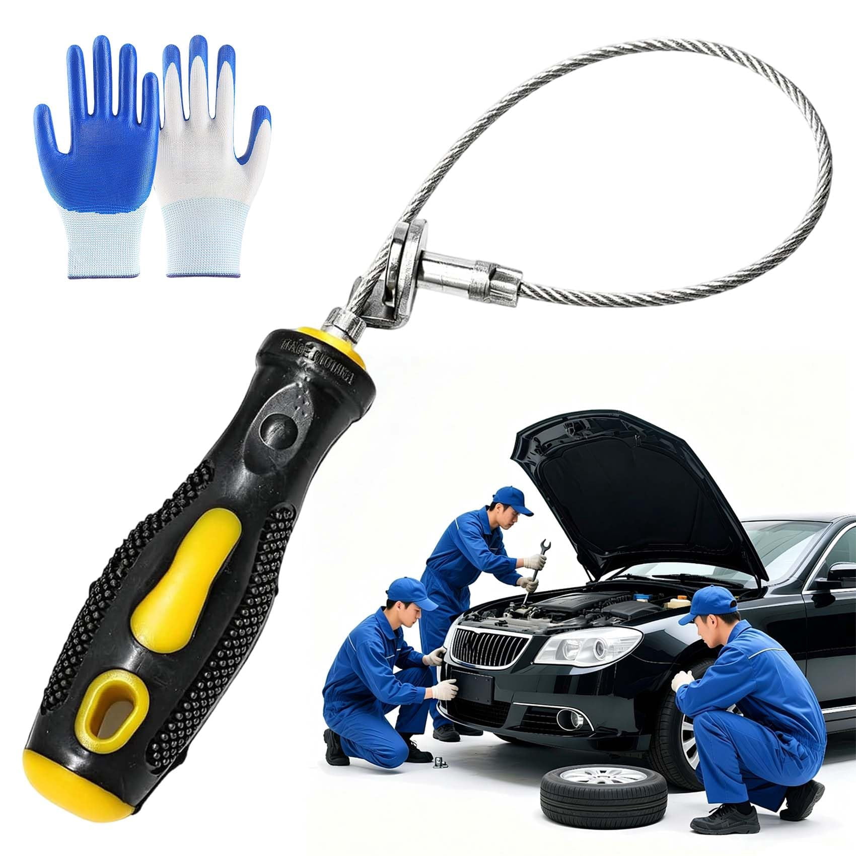 14-Inch Magnetic Oil Drain Plug Remover Tool, Flexible Shaft Wrench for ...