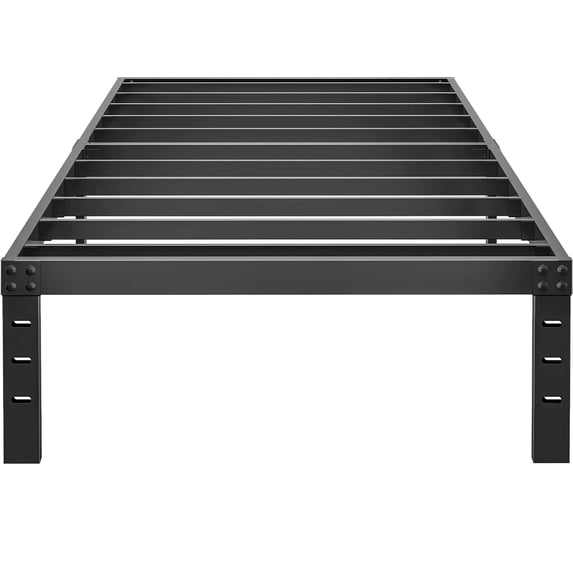 14 Inch Metal Full Size Bed Frame, Heavy Duty Steel Platform with Noise ...
