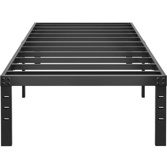 14 Inch Metal Full Size Bed Frame, Heavy Duty Steel Platform with Noise ...