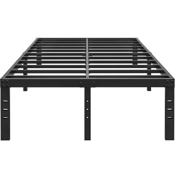 14 Inch Metal Full Size Bed Frame, Heavy Duty Steel Platform with Noise ...
