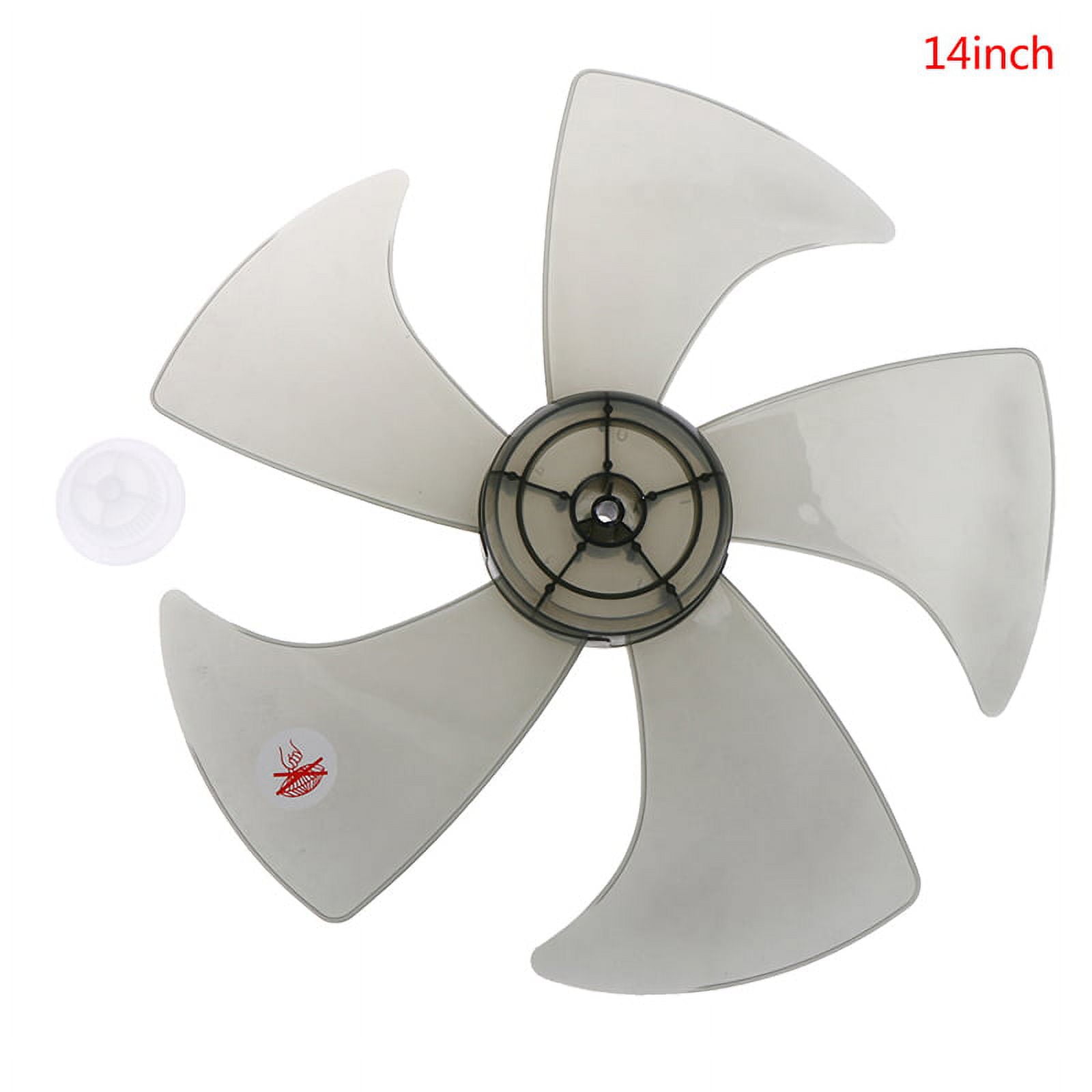 14 Inch Plastic 5 Leaves Fan Blade with Nut Cover Fan Blades For ...