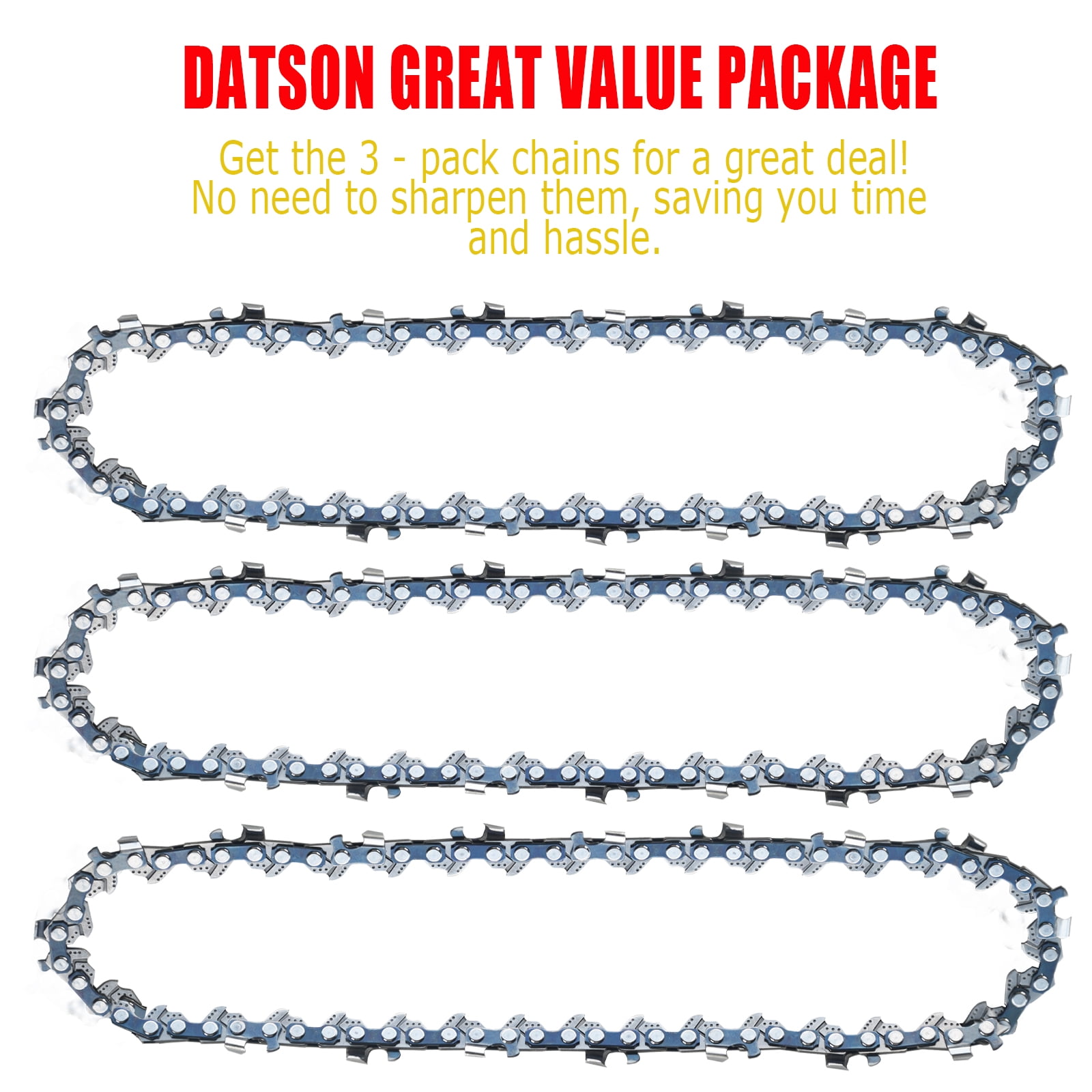 14 Inch Pole Saw Chain for Stihl 1/4" Pitch .043" Gauge 72 Drive Links ...