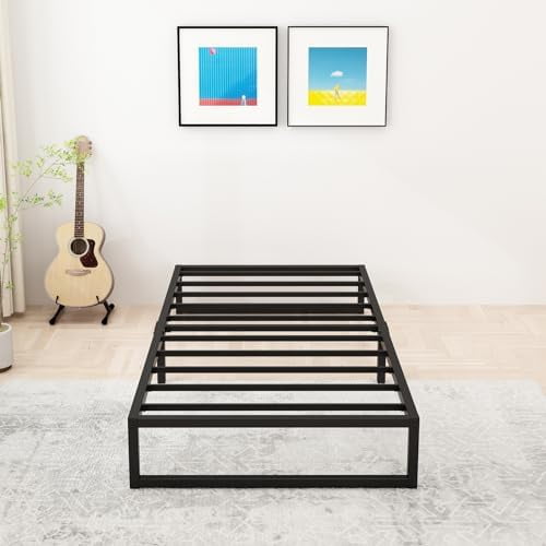 14 Inch Queen Bed Frame Heavy Duty Steel Slat Support Metal Platform ...