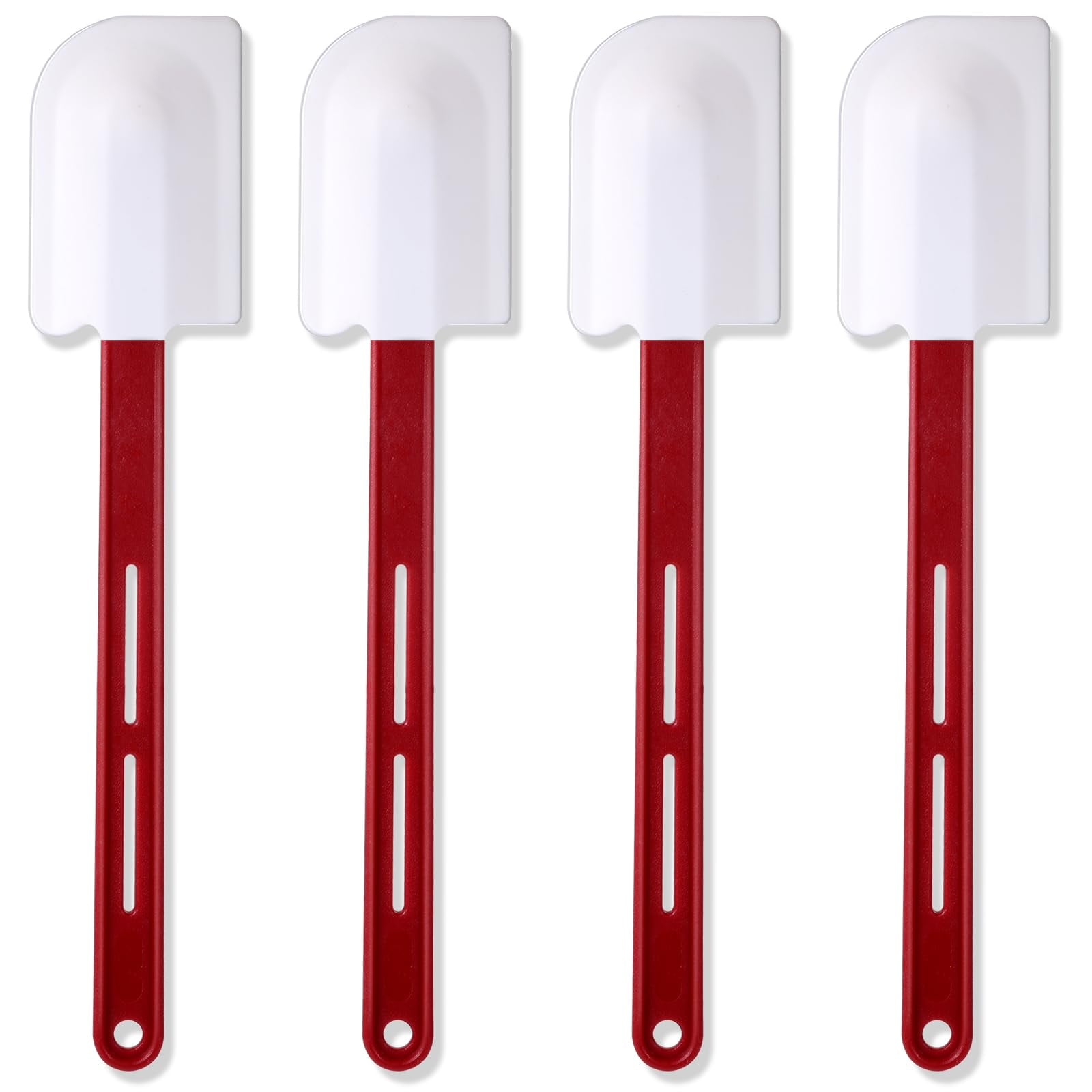 14 Inch Silicone Kitchen Spatulas 4 Count For Cooking Baking Mixing ...