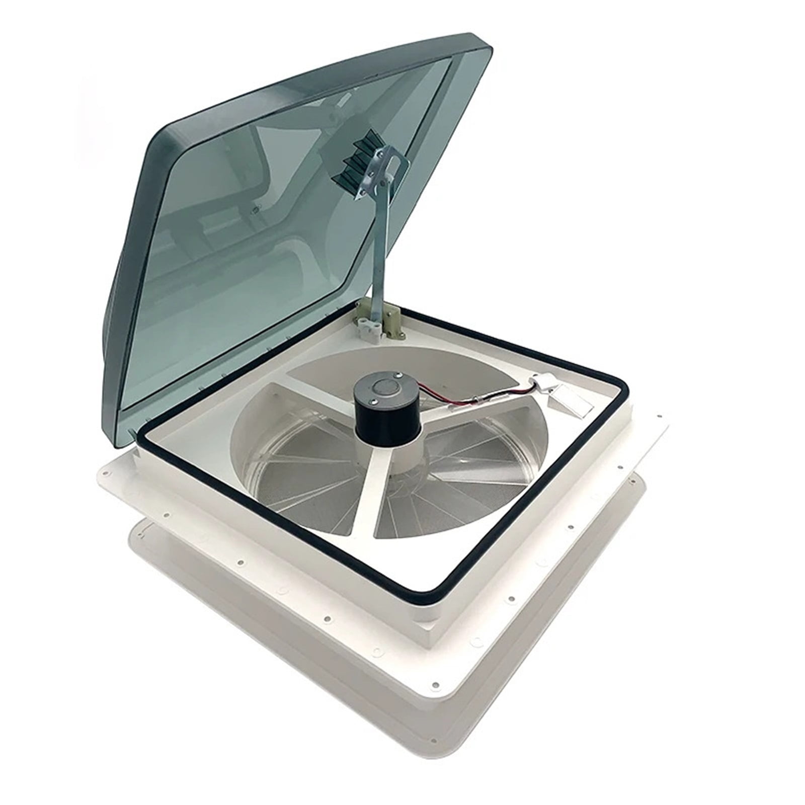 14 Inch Skylight Roof Vent ASA Acrylic Rv Skylight Windows with Turbo ...