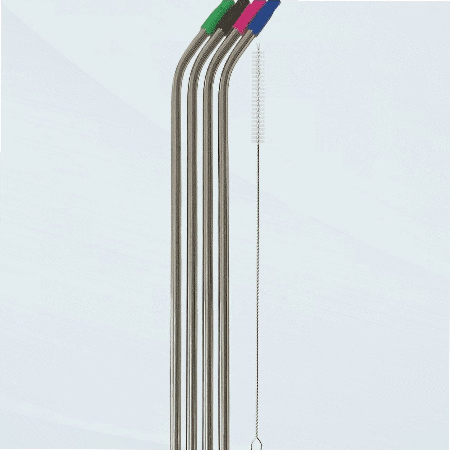 14 Inch Stainless Steel Straws, 4pcs Ultra Long Reusable 0.32" (8mm ...