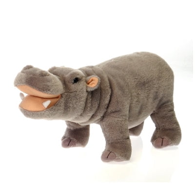 14 Inch Standing Hippo – Realistic and Cuddly Plush Hippopotamus ...
