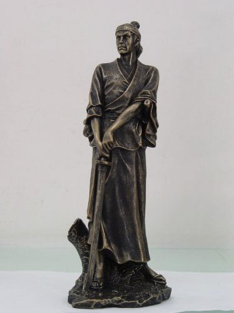 14 Inch Standing Japanese Samurai Warrior Resin Statue Figurine ...