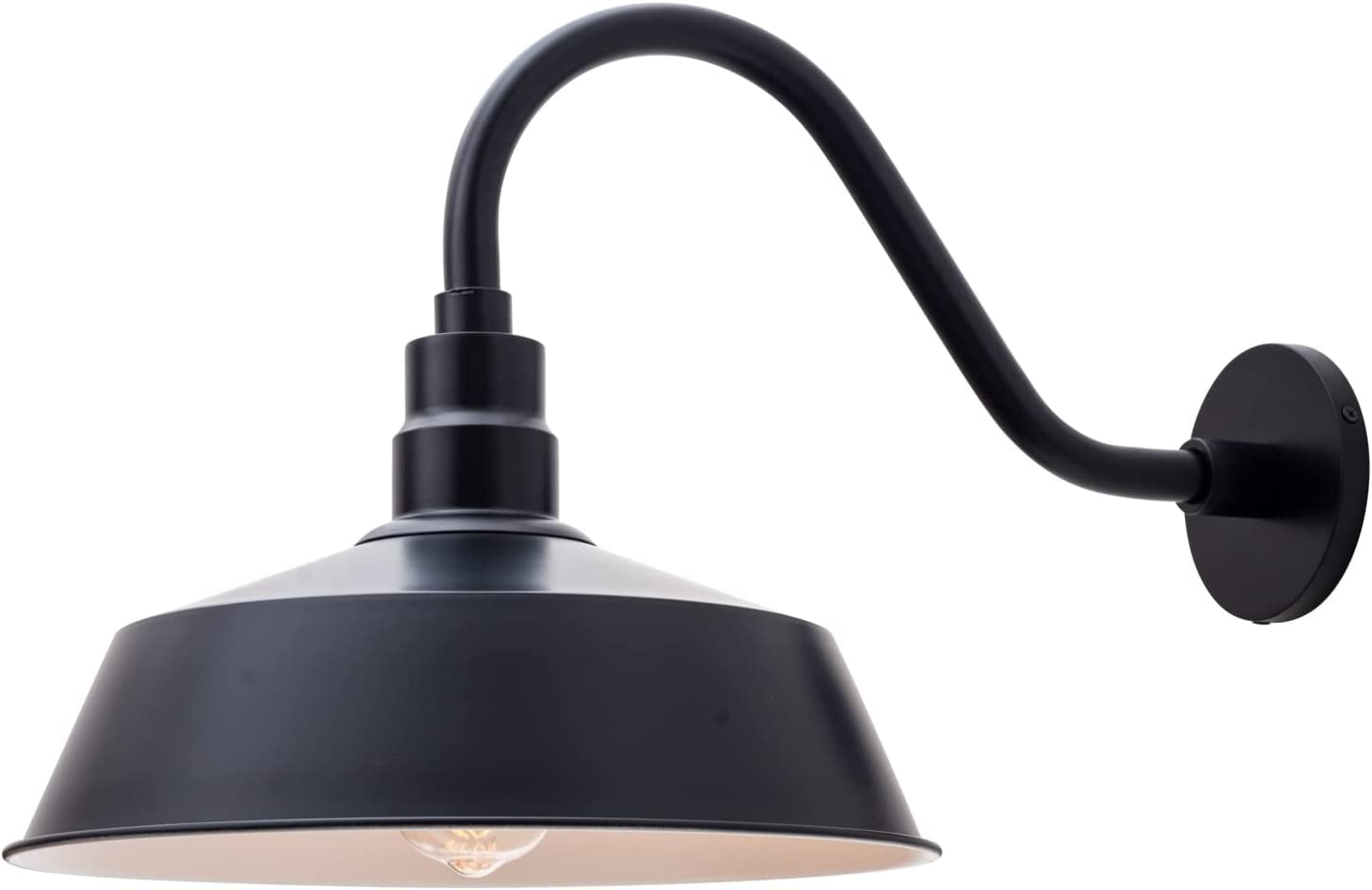 14 Inch Steel Outdoor Gooseneck Exterior Barn Light Fixtures IP65 ...
