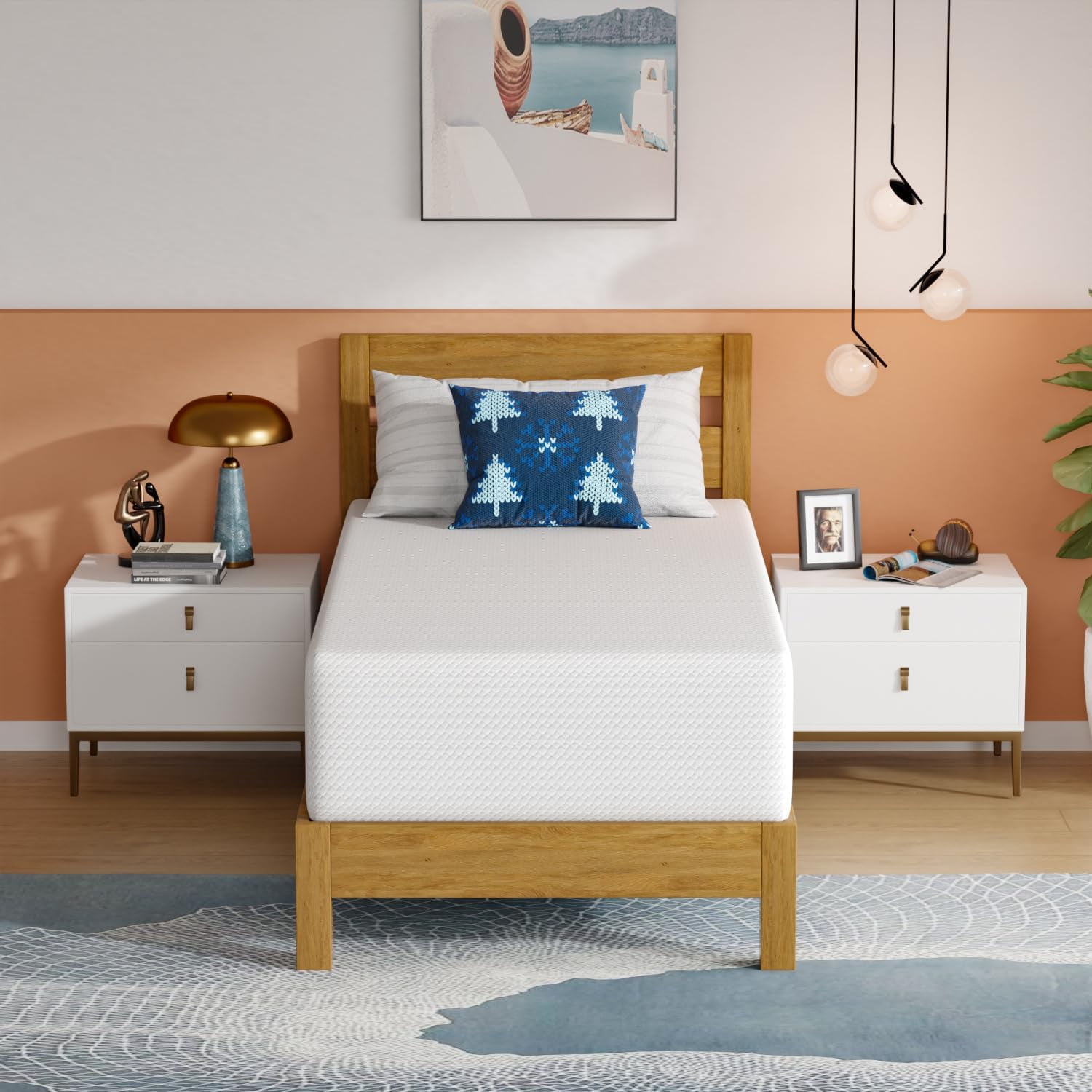 14 Inch Twin Mattress Base Foam Mattress,Removable Soft Cover,Bunk Bed ...