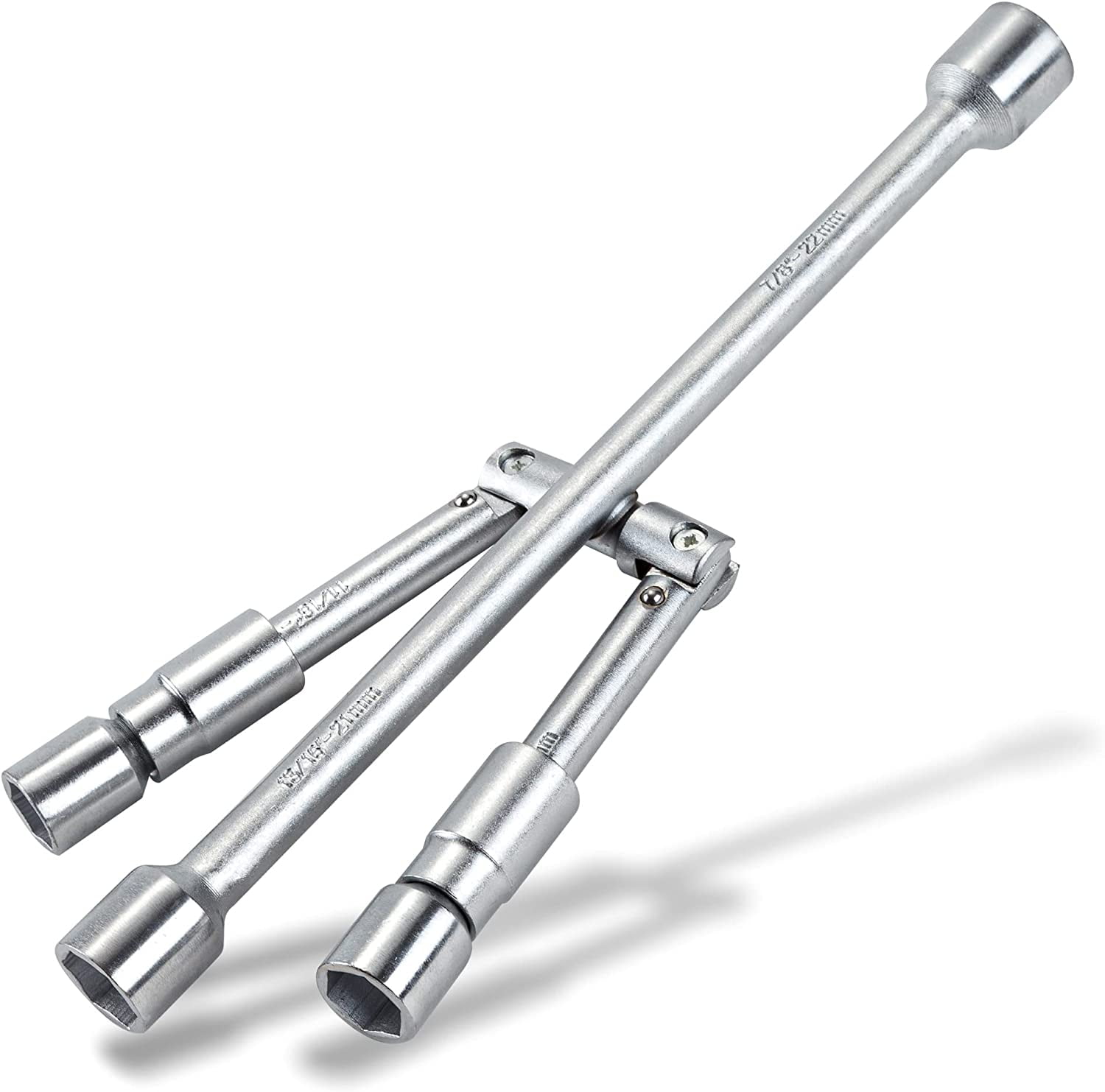14 Inch Universal Folding Lug Wrench 4 Way Tire Iron Wrench - Walmart.com