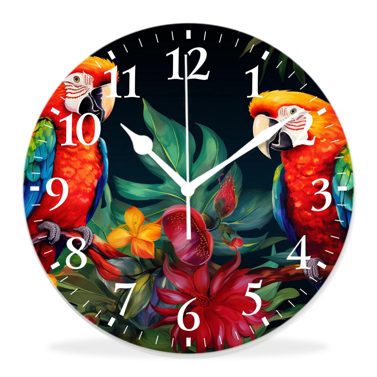 14 Inch Wall Clock Battery Operated Silent Clock Decorative for Office ...