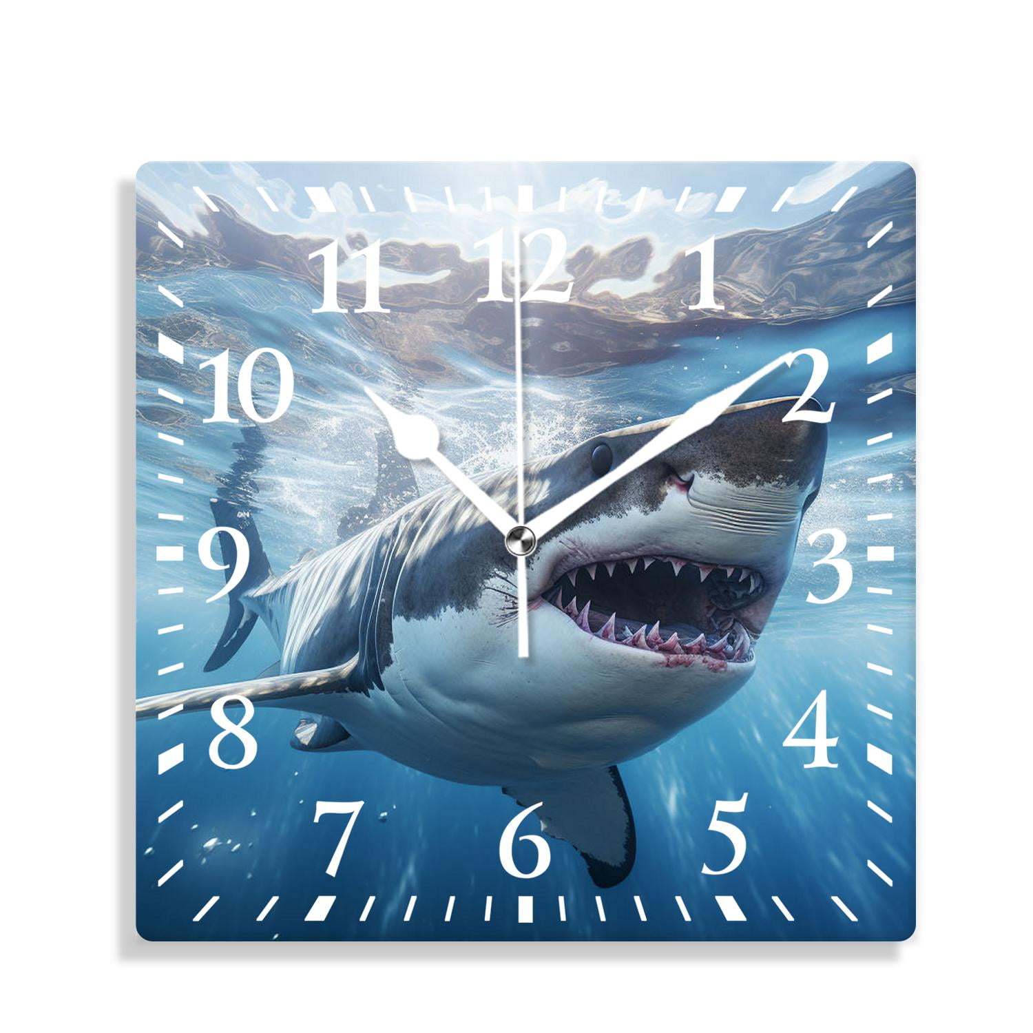 14 Inch Wall Clock Battery Operated Silent Clock Decorative for Office ...