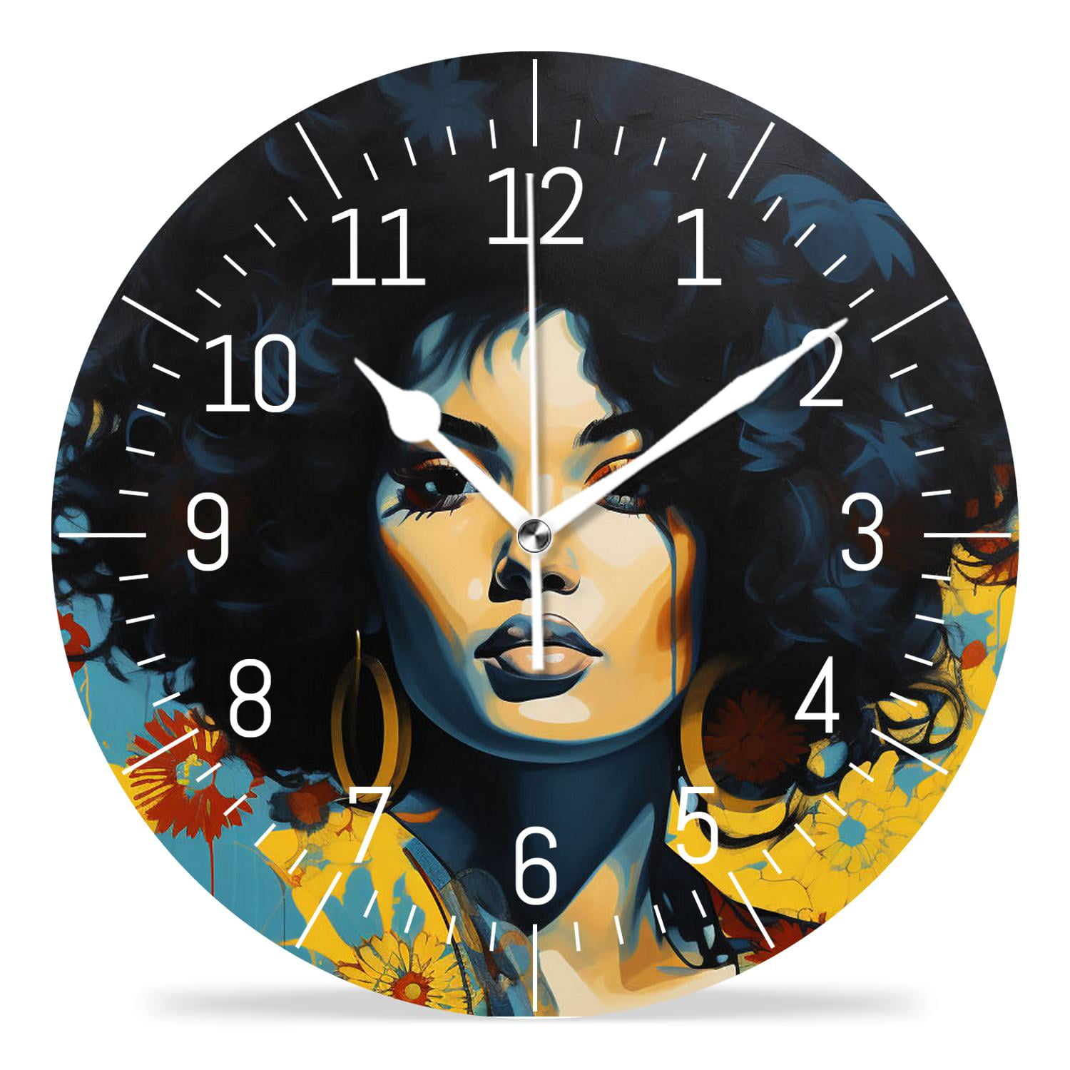 14 Inch Wall Clock Battery Operated Silent Clock Decorative for Office ...
