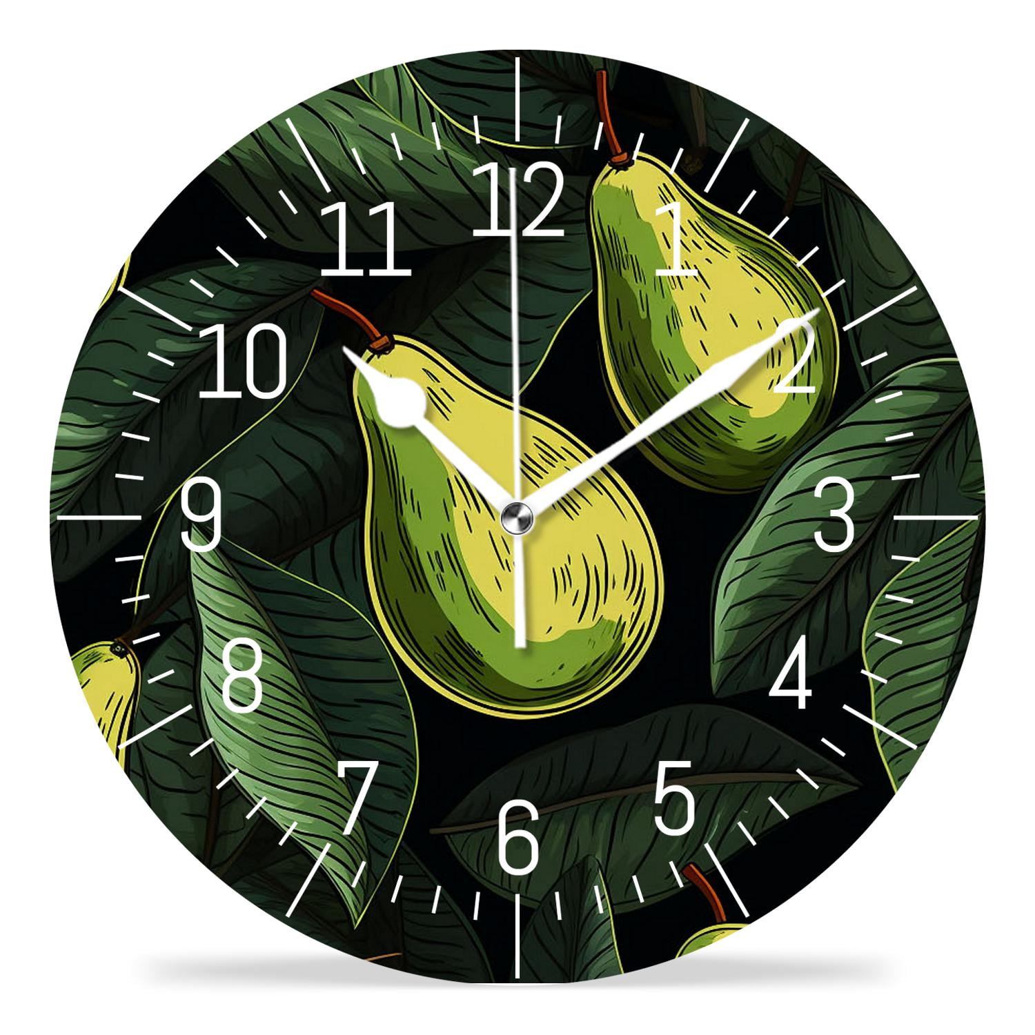 14 Inch Wall Clock Battery Operated Silent Clock Decorative for Office ...