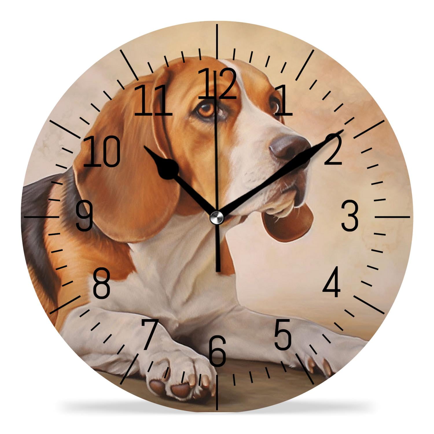 14 Inch Wall Clock Battery Operated Silent Clock Decorative for Office, Kitchen, Outdoor, Living ...